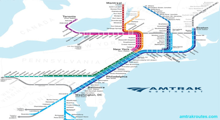 Amtrak Northeast Regional Train: Stops, Stations, Route, Schedule ...